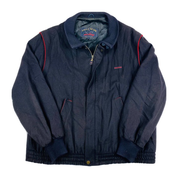 Paul & Shark | Jackets & Coats | Paul Shark Blue Wool Blend Full Zip ...